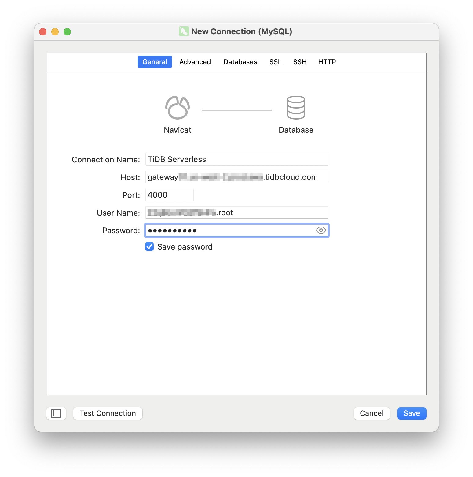 GUI 数据库工具 - Navicat - 《TiDB v7.5 中文文档》 - 书栈网 · BookStack