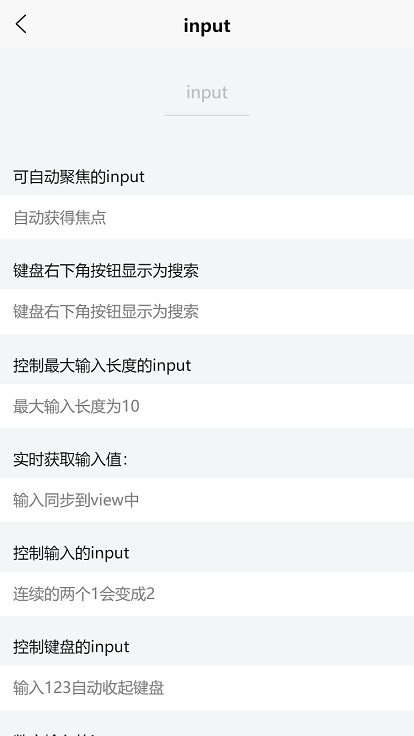 表单组件 - input - 《uni-app 组件文档》 - 书栈网 · BookStack