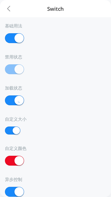 表单组件 - Switch 开关 - 《Vant 3.4 移动组件库文档(Vue 3版)》 - 书栈网 · BookStack