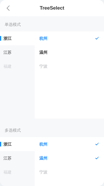 导航组件 - TreeSelect 分类选择 - 《Vant v4.0 移动端组件库文档》 - 书栈网 · BookStack