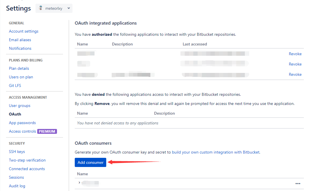创建 Oauth App Bitbucket Oauth Consumer 《vssue 使用指南》 书栈网 · Bookstack