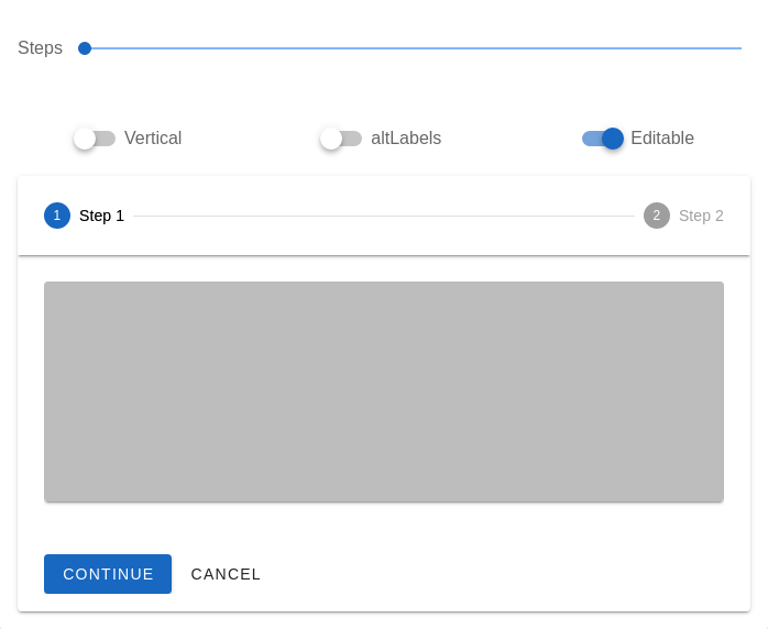Progress（进度条） - Steppers（步骤条） - 《Vuetify.js 2.2.26 使用教程》 - 书栈网 · BookStack