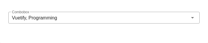 Form inputs & controls（表单和控制） - Combobox（组合框） - 《Vuetify.js 2.2.26 使用教程》 - 书栈网 · BookStack