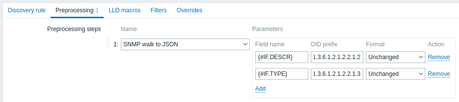 6 自动发现规则 - 4 自动发现SNMP OIDs - 《Zabbix v7.0 使用手册》 - 书栈网 · BookStack